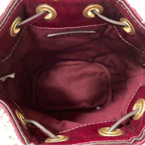 Tory Burch | Bags | Tory Burch Multi Colored Tweed Fleming Mini Bucket ...